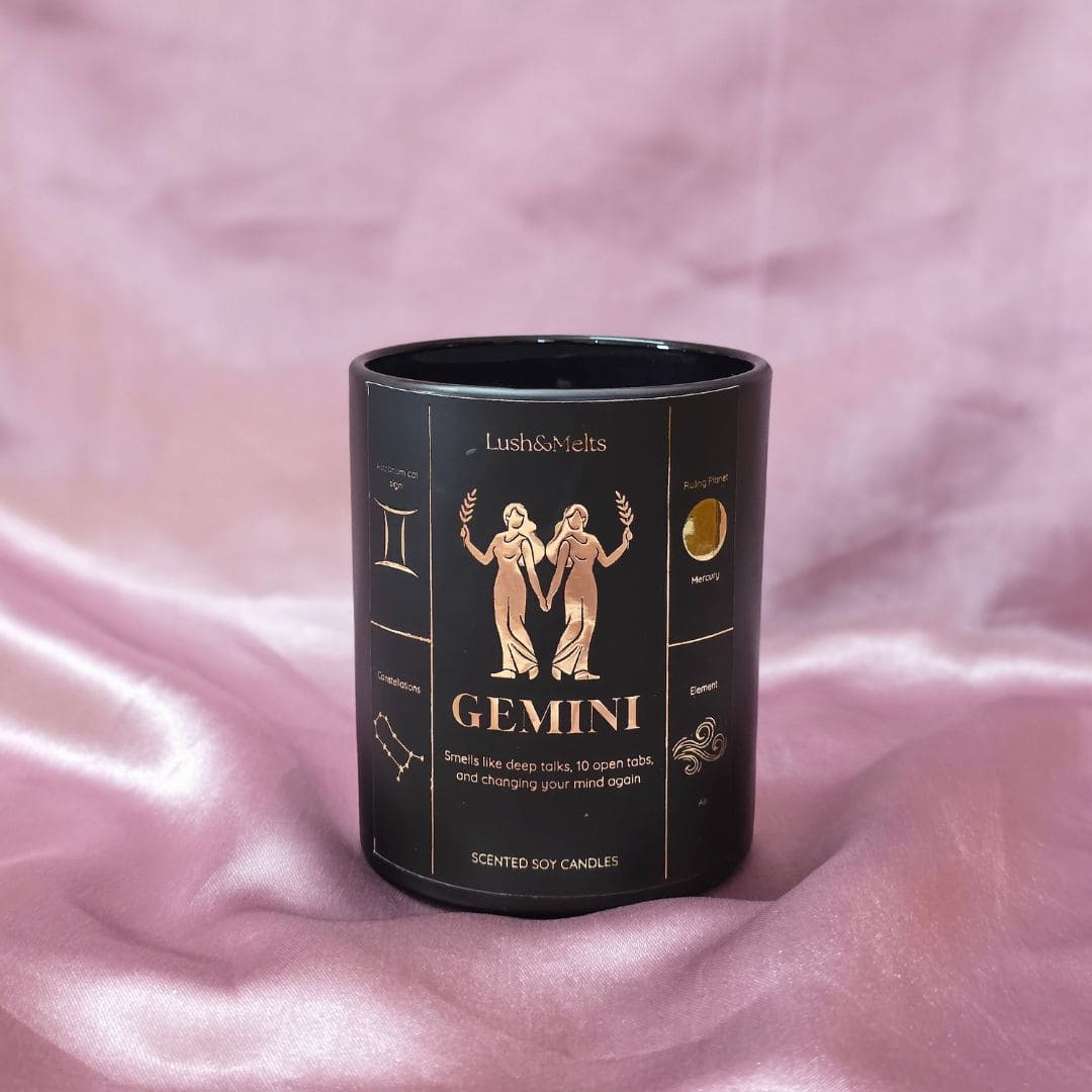 Gemini Zodiac Candle - SIGNS – Lush & Melts: Premium Soy Wax Candles | Slow Living Home ...